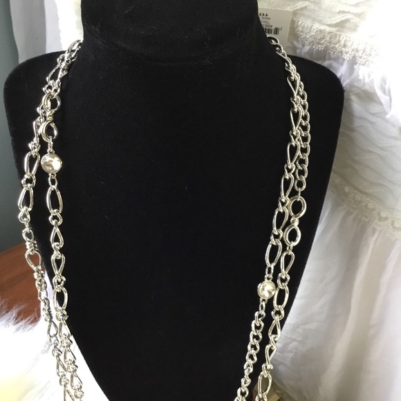 Tahari | Jewelry | Tahari Double Strand Chain Link Necklace | Poshmark